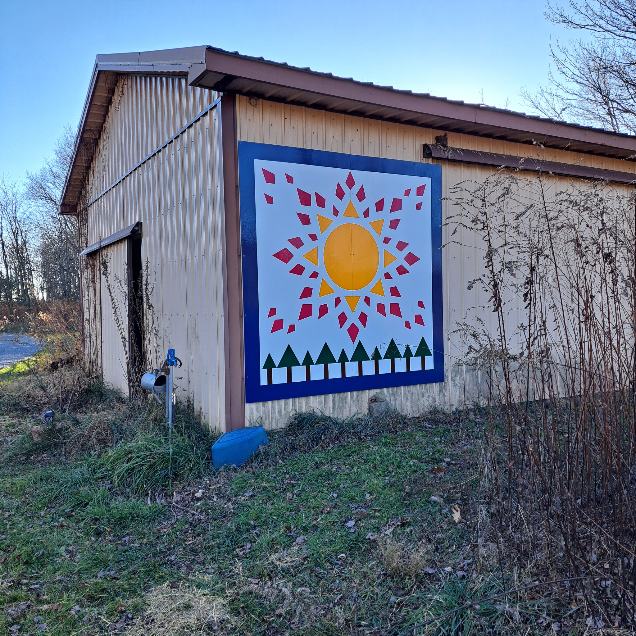 Stop #52: Starburst – Barn Quilts in Garrett County, Maryland
